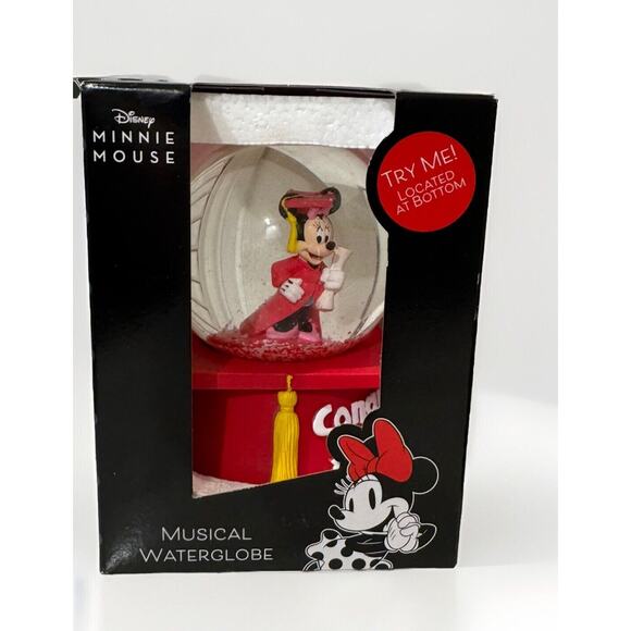 Disney | Other | Disney Minnie Mouse Congrats Graduation Gift Musical ...